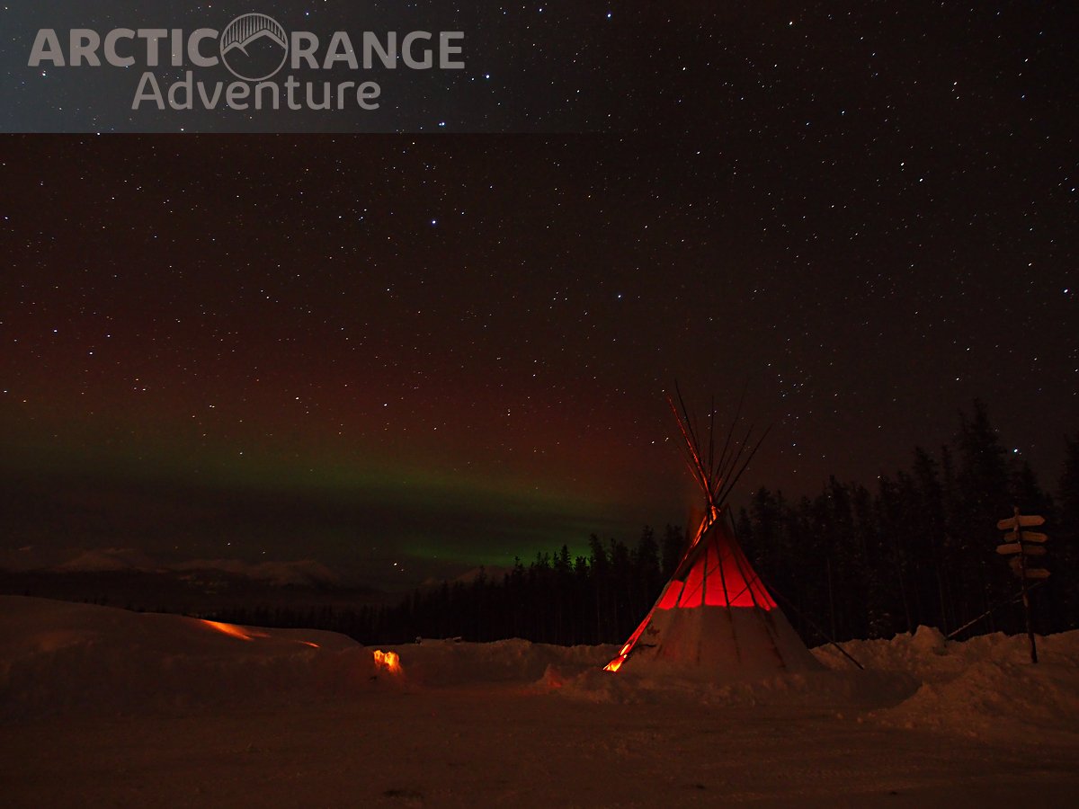 Tipi with Aurora | Arctic Range Adventure
