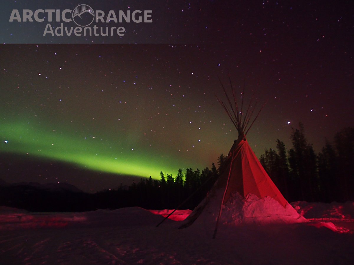 Tipi with Aurora | Arctic Range Adventure
