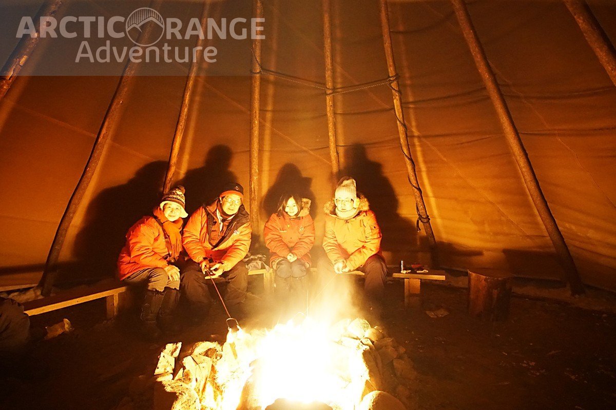 Campfire in Teepee | Arctic Range Adventure