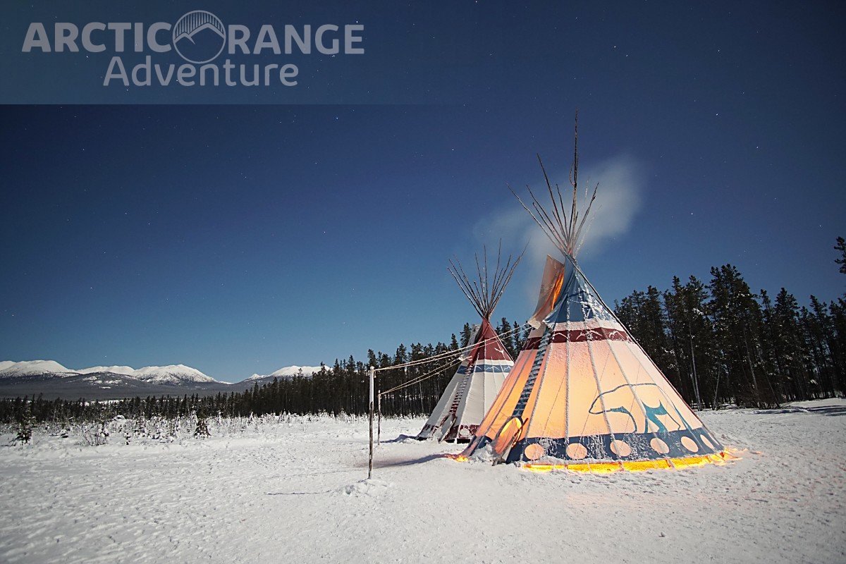 Teepees at the AuroraCentre | Arctic Range Adventure