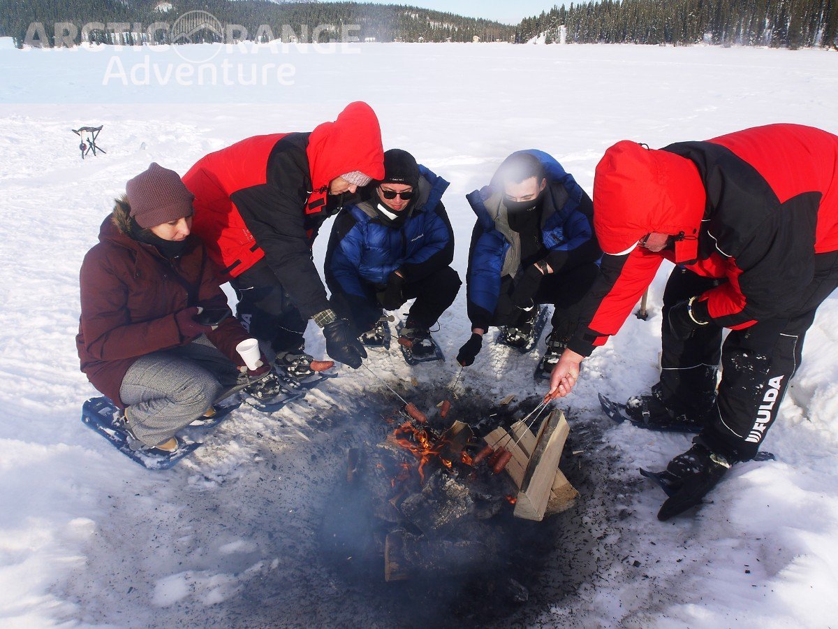 Guest around the campfire | Arctic Range Adventure