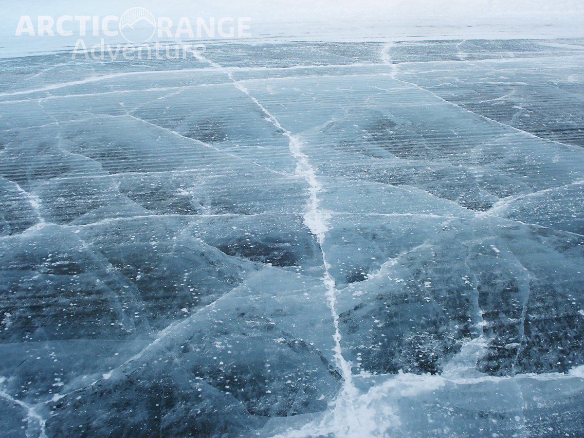 cracks in the ice road | Arctic Range Adventure