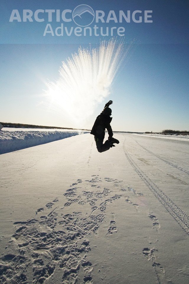Frozen Water Fountain on the Ice Road | Arctic Range Adventure